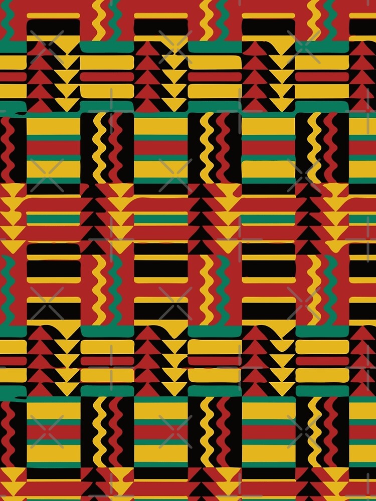 "Kente Cloth Pattern with Vintage Rasta Colors" A-Line Dress for Sale ...