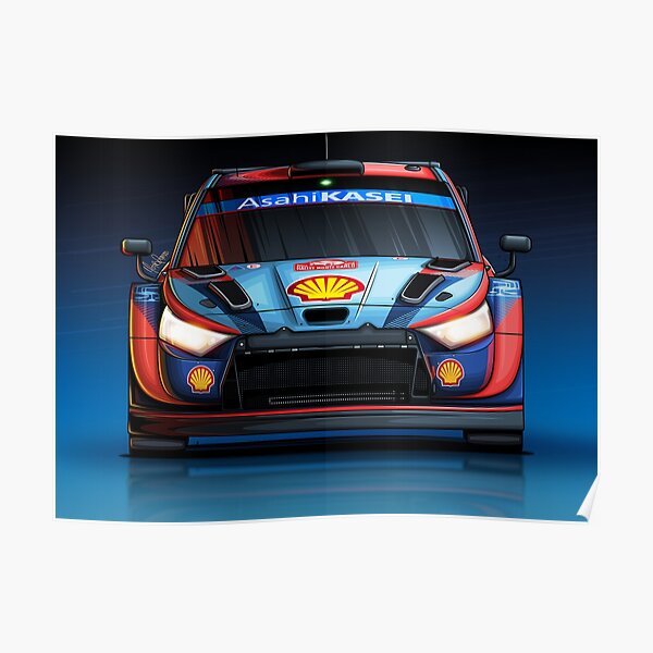 "Hyundai i20 Rally1 2022 - Digital Art" Poster for Sale by ...