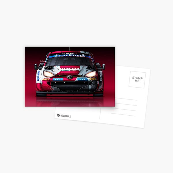 "Toyota GR Yaris Rally1 2022 - Digital Art" Postcard for Sale by ...