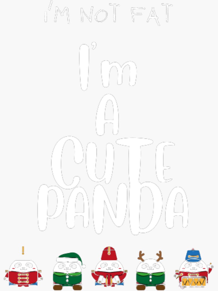 "I am not Fat." Sticker for Sale by GeographyBook | Redbubble