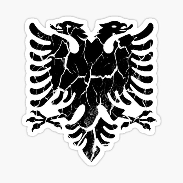 "Albanian Double Headed Eagle National Symbol Shqipëria Kosova" Sticker ...