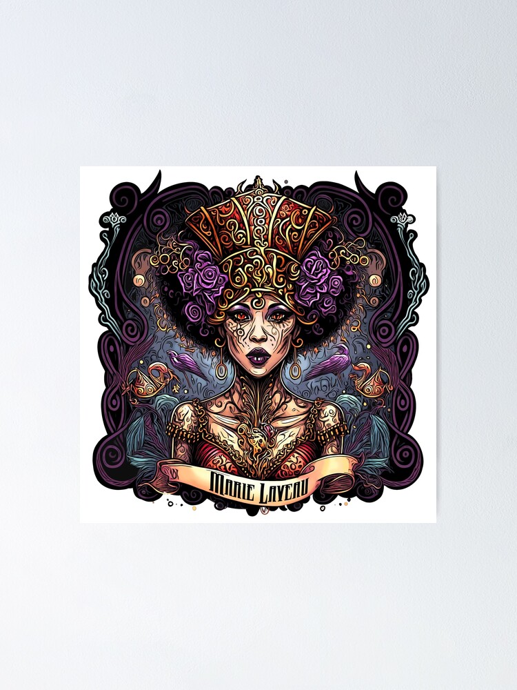 "Voodoo Witch - Marie Laveau" Poster for Sale by JayEllePea | Redbubble