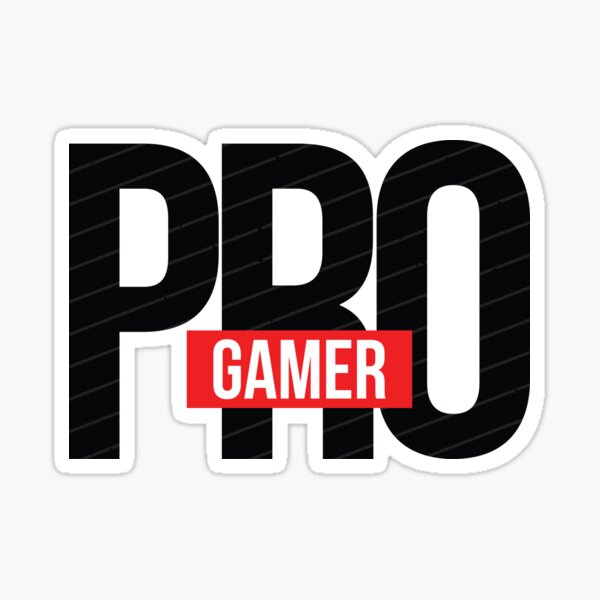 "Pro Gamer" Sticker for Sale by leveragecraft | Redbubble