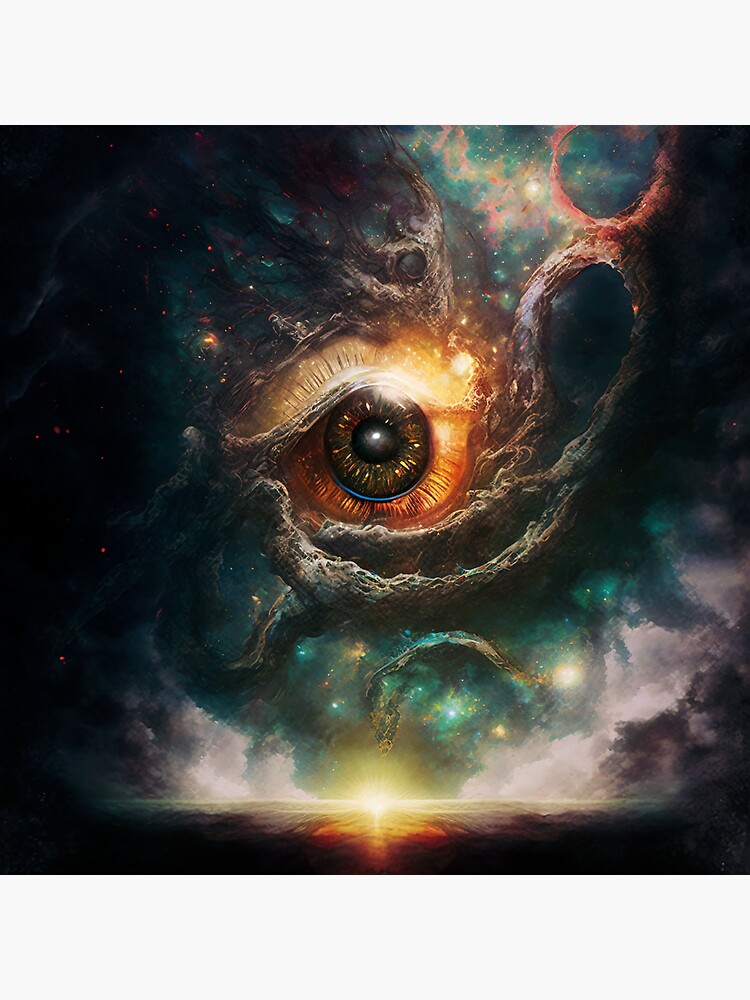 "Cosmic Horror: Eye in the centre of the universe" Sticker for Sale by ...