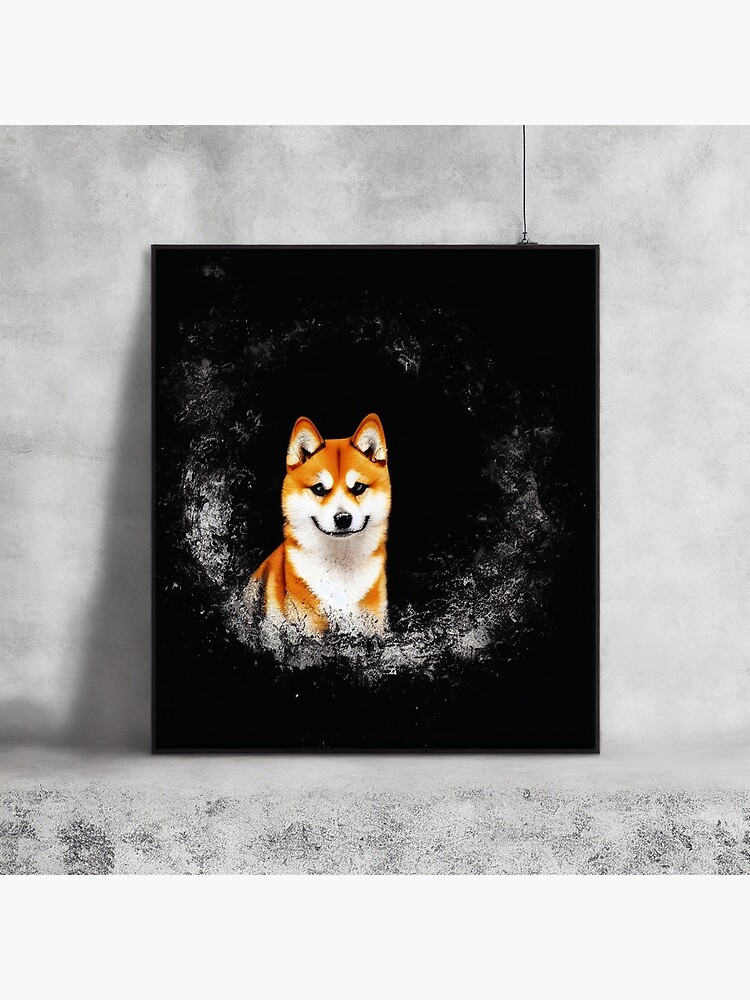 "shibA-Inu | AI Generated Shiba Inu Art #034" Poster for Sale by ...