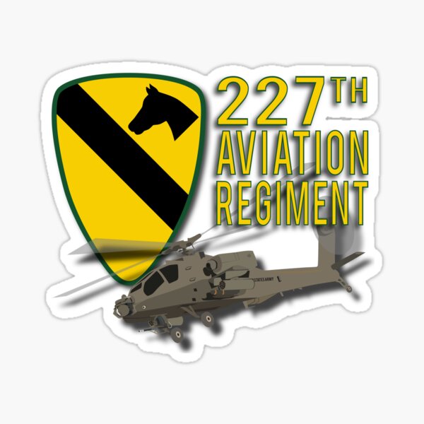 "227th Aviation Regiment Apache" Sticker for Sale by jcmeyer | Redbubble