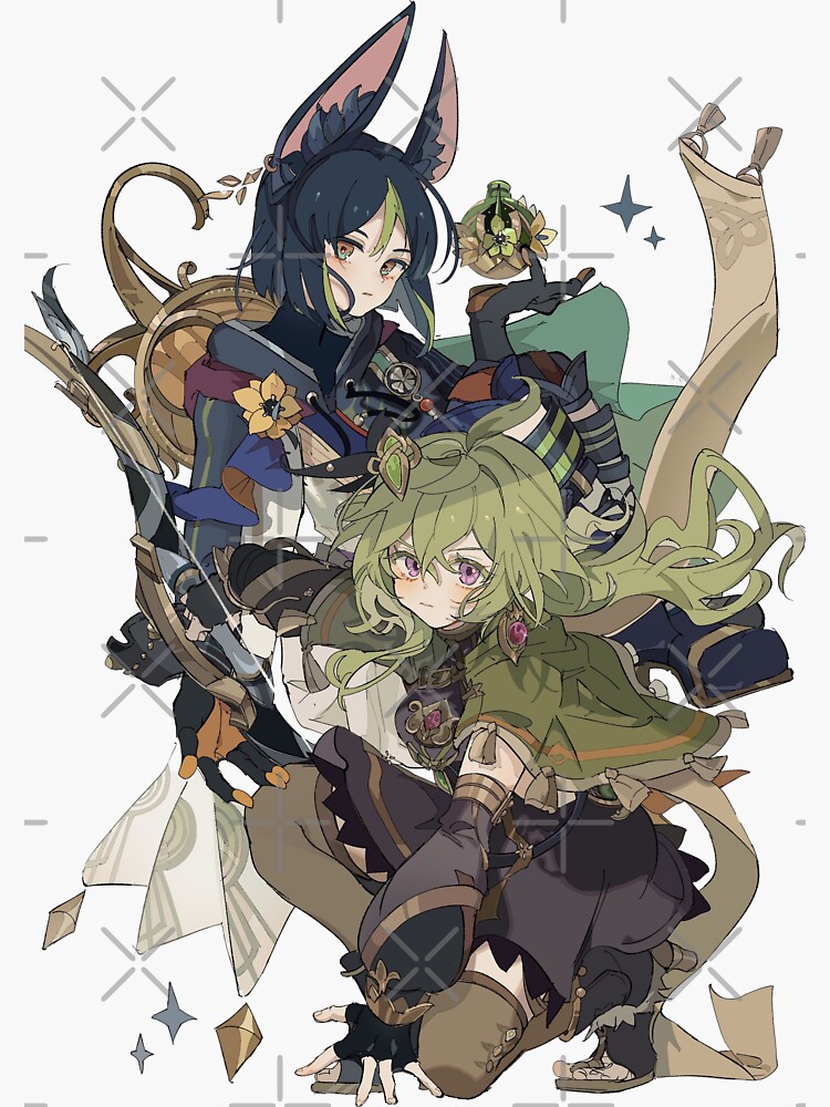 "Genshin Impact Collei and Tignari" Sticker for Sale by NathanDoodles ...