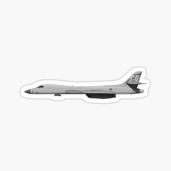 "USAF Rockwell B-1B Lancer Bomber drawing" Sticker for Sale by ...