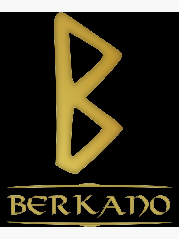 "Berkano - Rune Older Futhark Series of 24 runes " Poster for Sale by ...