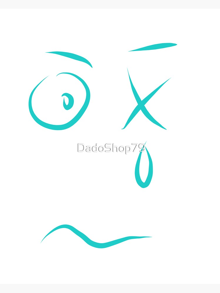 "Crying face" Sticker for Sale by DadoShop79 | Redbubble