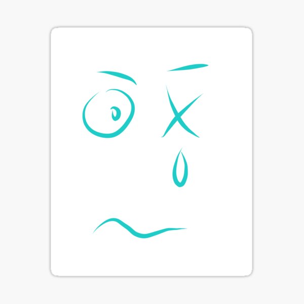 "Crying face" Sticker for Sale by DadoShop79 | Redbubble