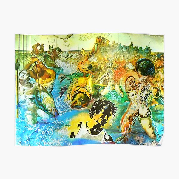"Salvador Dali Tuna Fishing Painting" Poster for Sale by Teetans ...