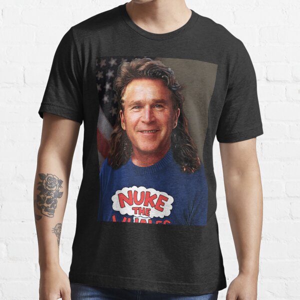 "George W Bush rules 43rd US president mullet" T-shirt for Sale by ...