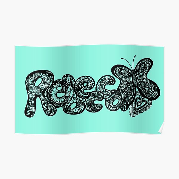 "Rebecca - Aussie Tangled Name" Poster for Sale by Heatherian | Redbubble