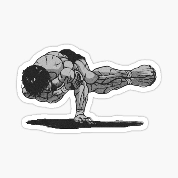"Baki the grappler, Baki pose" Sticker for Sale by GymRatz-shop | Redbubble