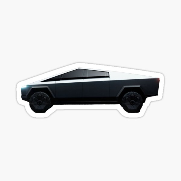 "Tesla cutout Cybertruck" Sticker for Sale by TeslaDaily | Redbubble