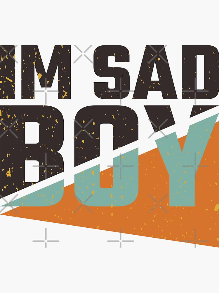 "im sad boy" Sticker for Sale by AboutIm4U | Redbubble