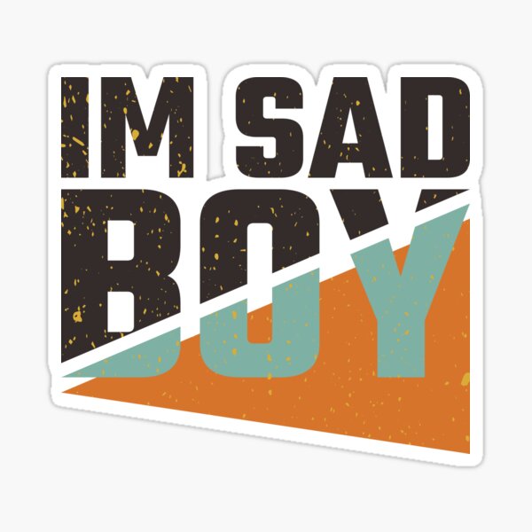 "im sad boy" Sticker for Sale by AboutIm4U | Redbubble