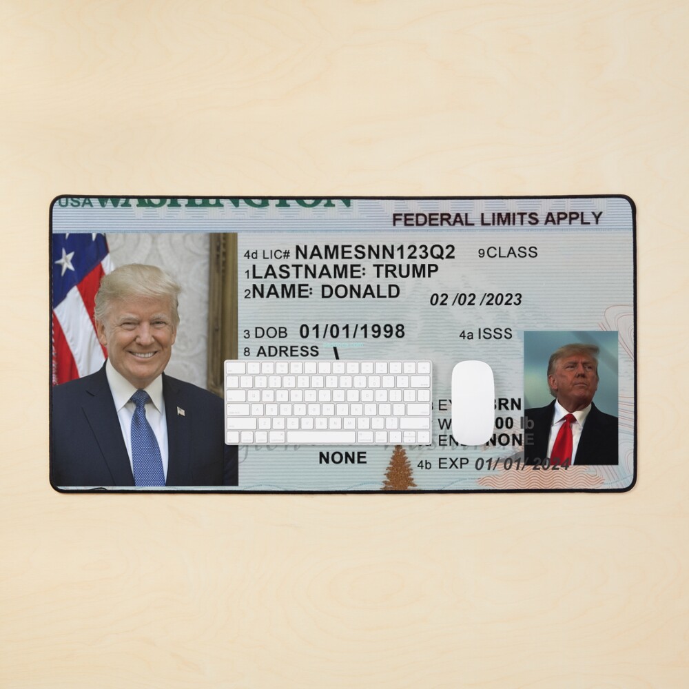 "Donald Trump DRIVER LICENSE" Poster for Sale by Gym Designs | Redbubble
