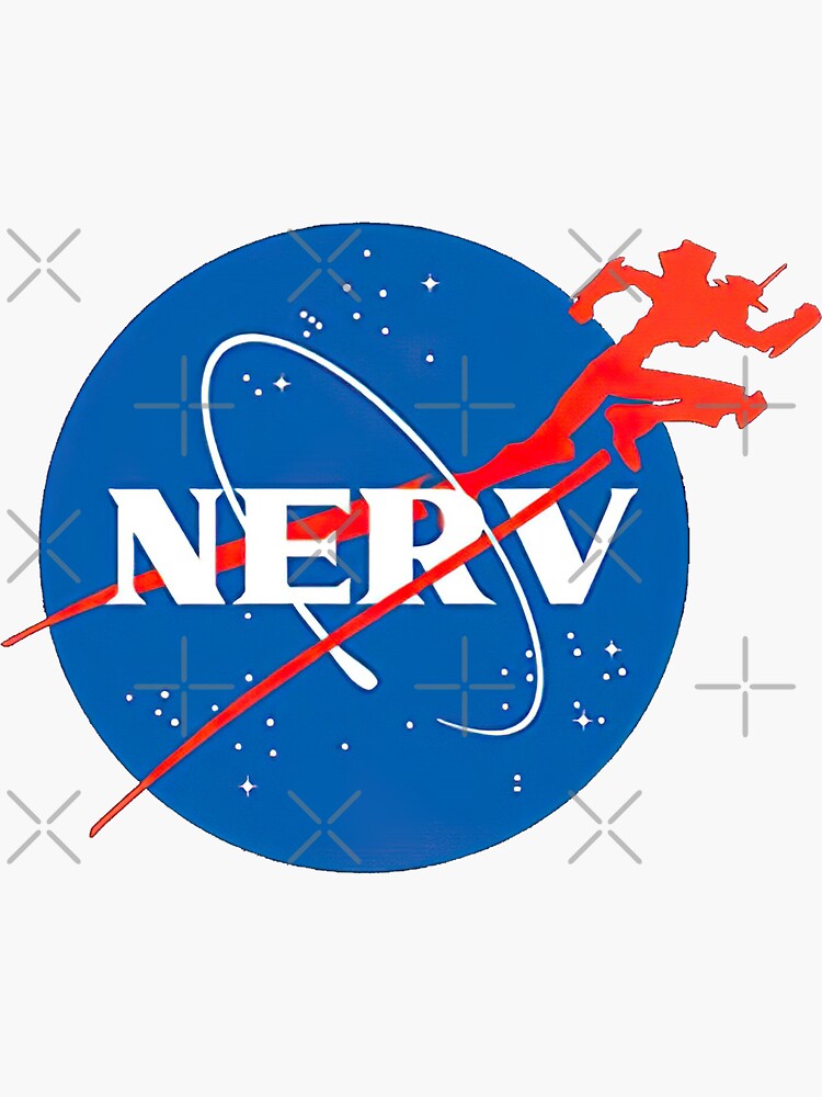 "NERV NASA" Sticker for Sale by TaorionZ | Redbubble