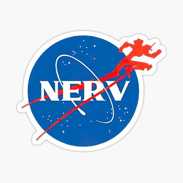 "NERV NASA" Sticker for Sale by TaorionZ | Redbubble