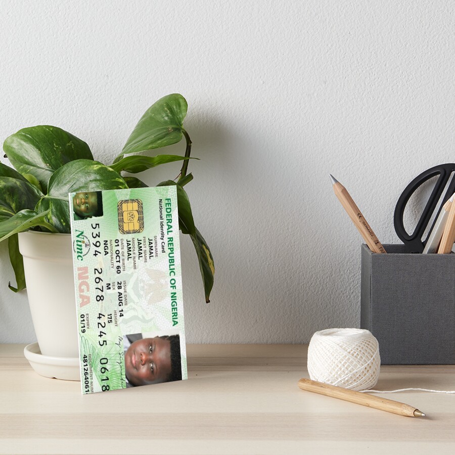 "Jamal CARD ID" Sticker for Sale by JacobBasta | Redbubble