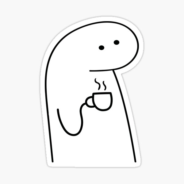 "Funny coffee meme" Sticker for Sale by Rixxi | Redbubble