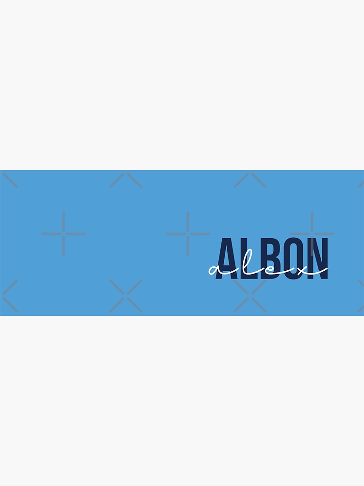 "Alex Albon Driver Name - 2022 Season #5" Sticker for Sale by GreazyL ...