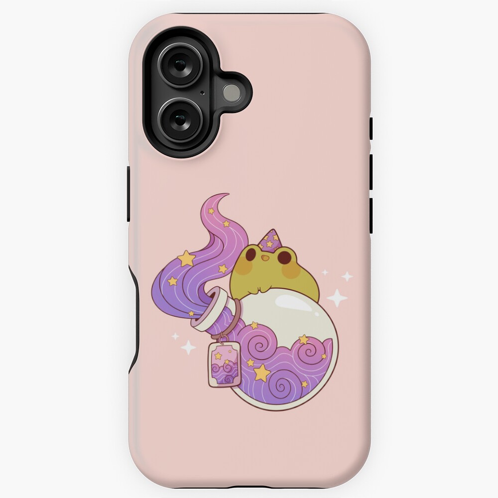 "Dreamy potion with wizard frog" Sticker for Sale by Rihnlin | Redbubble