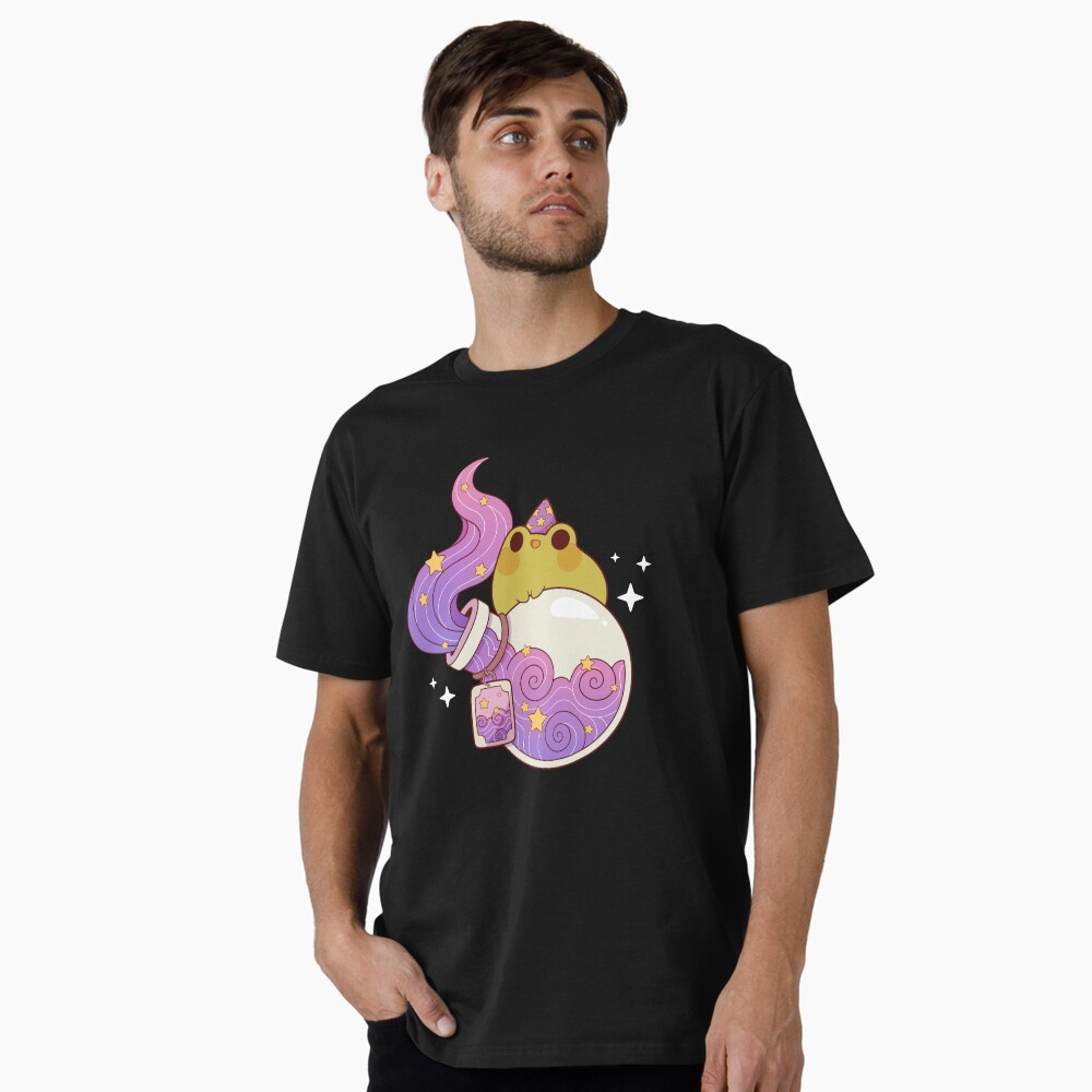 "Dreamy potion with wizard frog" Sticker for Sale by Rihnlin | Redbubble