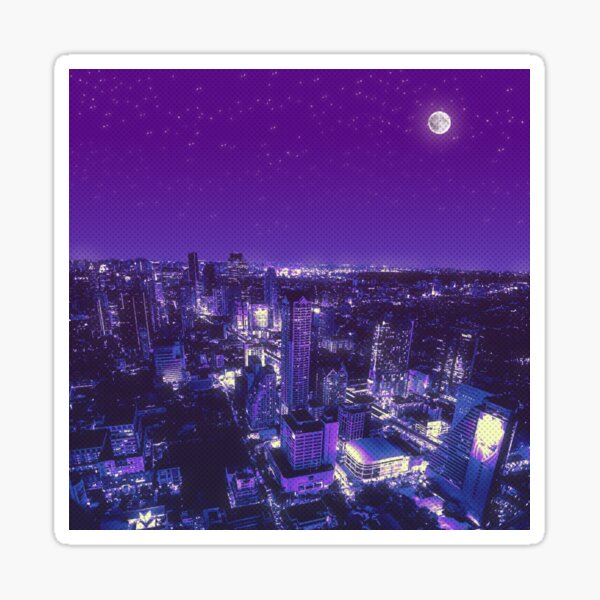 "Cyber City" Sticker for Sale by Pedro-orange | Redbubble