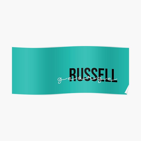 "George Russell Driver Name - 2022 Season #5" Poster for Sale by ...