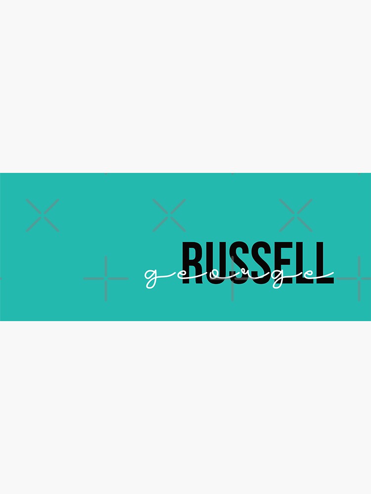 "George Russell Driver Name - 2022 Season #5" Sticker for Sale by ...