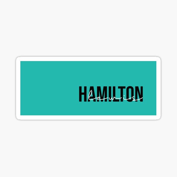 "Lewis Hamilton Driver Name - 2022 Season #5" Sticker for Sale by ...