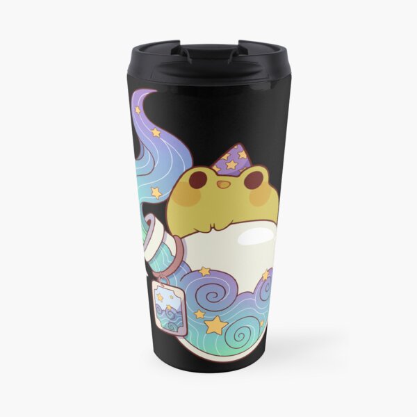 "Dreamy water potion with wizard frog" Travel Coffee Mug for Sale by ...