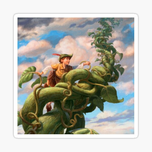 "jack and the beanstalk" Sticker for Sale by ShadMano | Redbubble