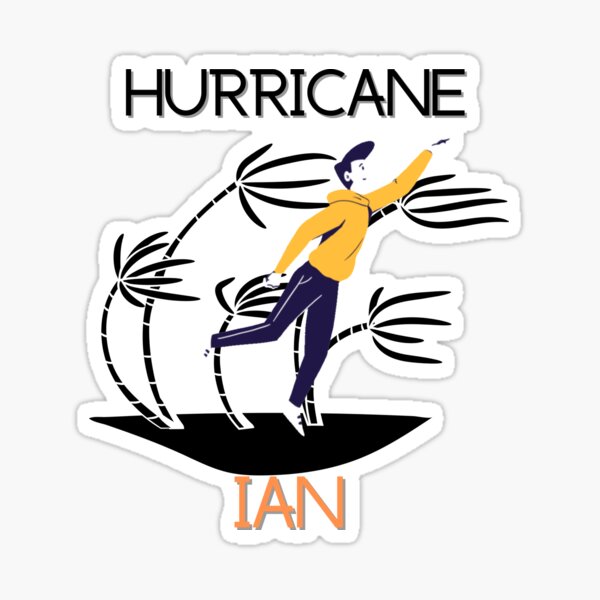 " I SURVIVED HURRICANE IAN" Sticker for Sale by marie1919 | Redbubble