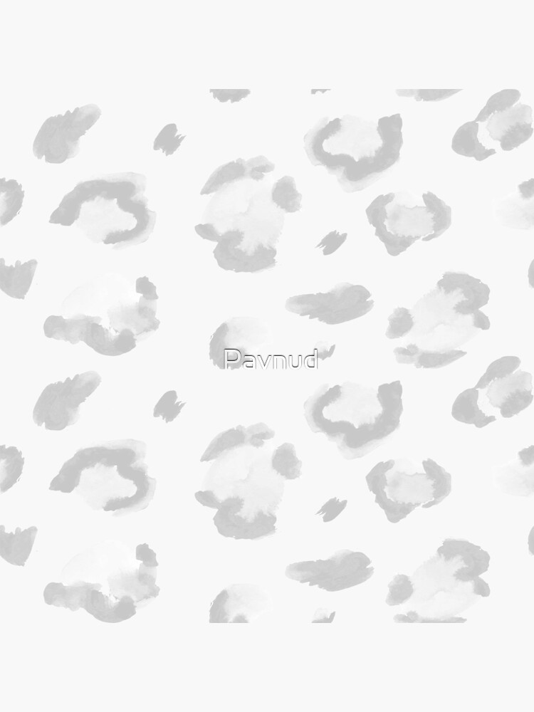 "Light Leopard Print on Black" Sticker for Sale by Pavnud | Redbubble