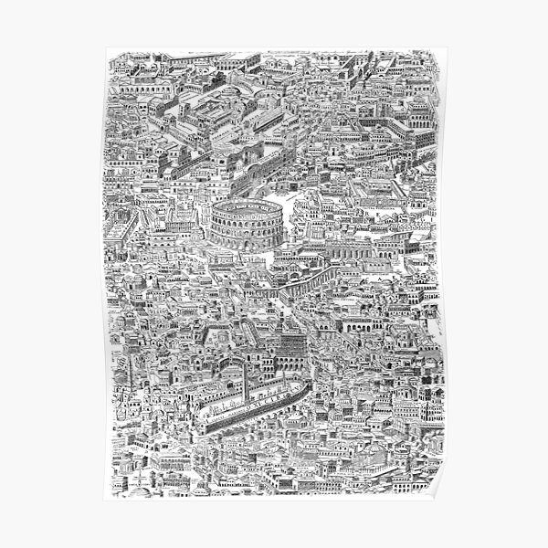 "Ancient Rome Map" Poster for Sale by topbro | Redbubble