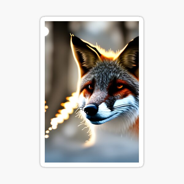 "FOX" Sticker for Sale by GGG-AI | Redbubble