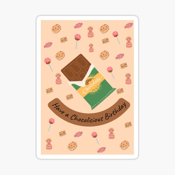 "Happy Birthday Cards" Sticker for Sale by Caviar-Studio | Redbubble