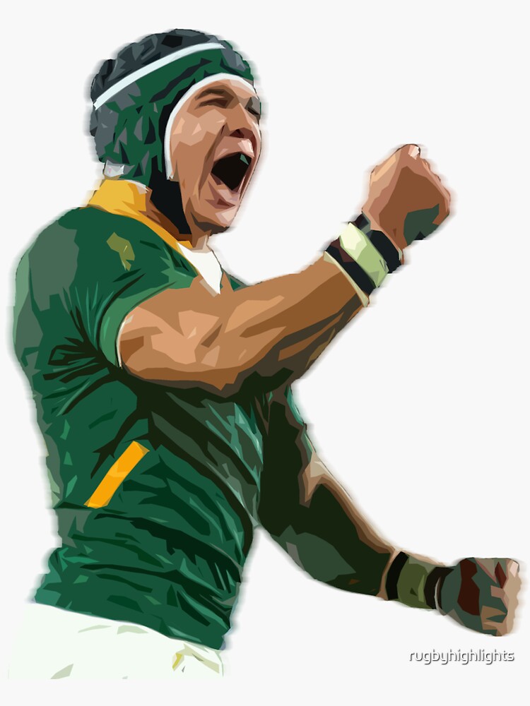 "Cheslin Kolbe Celebration" Sticker for Sale by rugbyhighlights | Redbubble