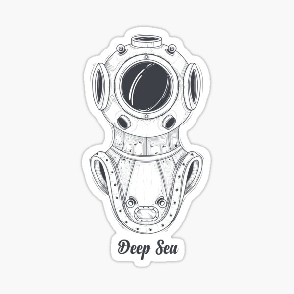 "Deep Sea scuba divers gift." Sticker for Sale by hypnotzd | Redbubble
