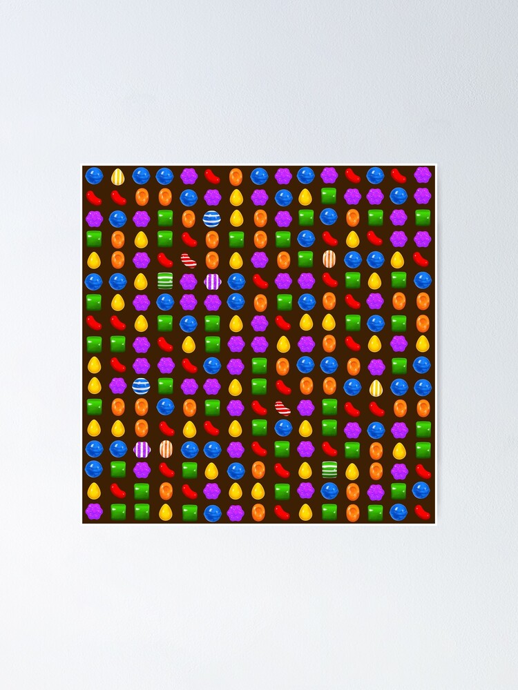 "Candy Crush Grid" Poster for Sale by Robiscuit | Redbubble