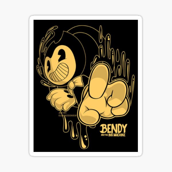 "Bendy and the ink machine" Sticker for Sale by USAPRIDE22 | Redbubble