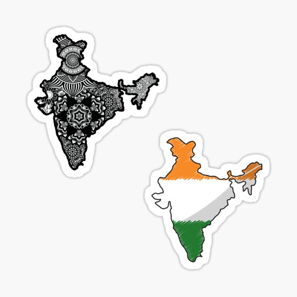 "India map mandala" Sticker for Sale by Sticker-Palace- | Redbubble