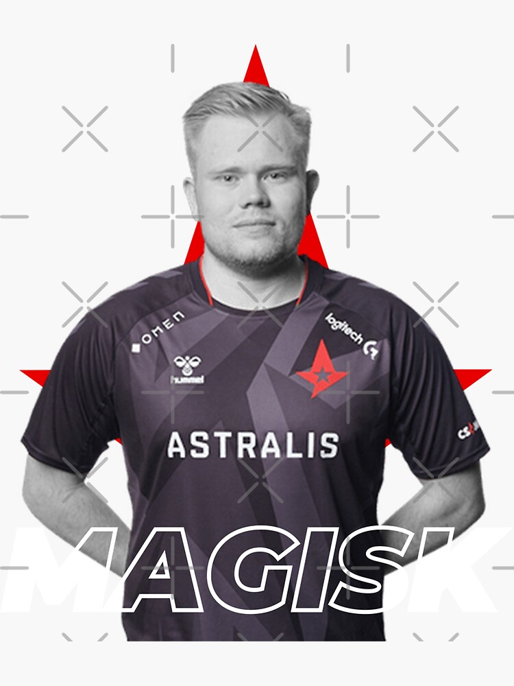 "Emil "Magisk" Reif Astralis" Sticker for Sale by Krabstyx | Redbubble