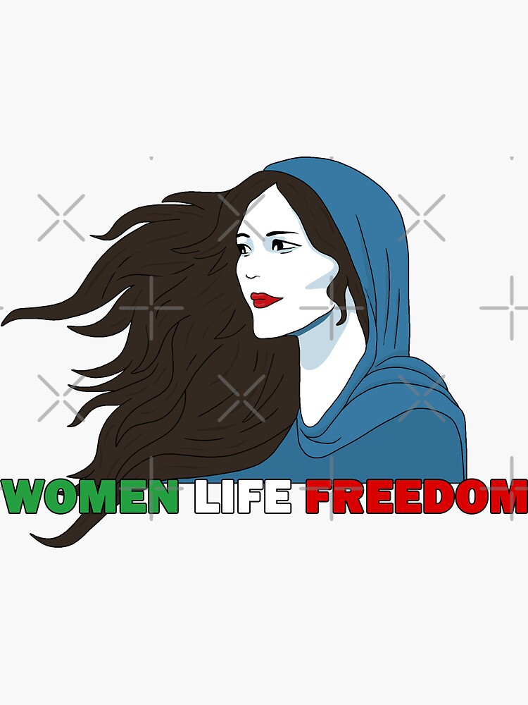 "Mahsa Amini" Sticker for Sale by ValentinaHramov | Redbubble