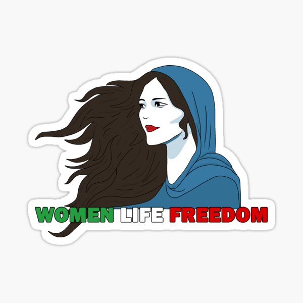 "Mahsa Amini" Sticker for Sale by ValentinaHramov | Redbubble