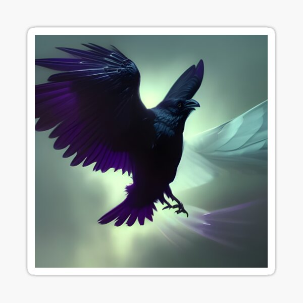 "Astral Raven" Sticker for Sale by TheWombatsDen | Redbubble